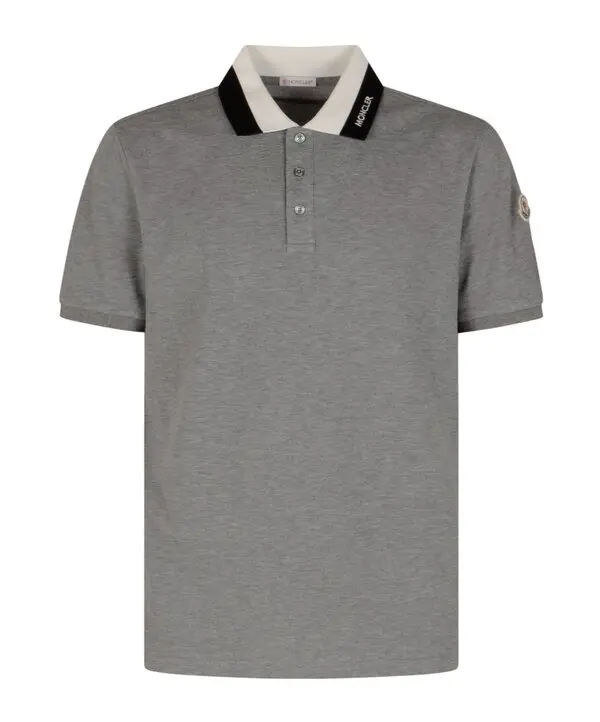 Moncler Logo-embroidered Piquet Polo Shirt