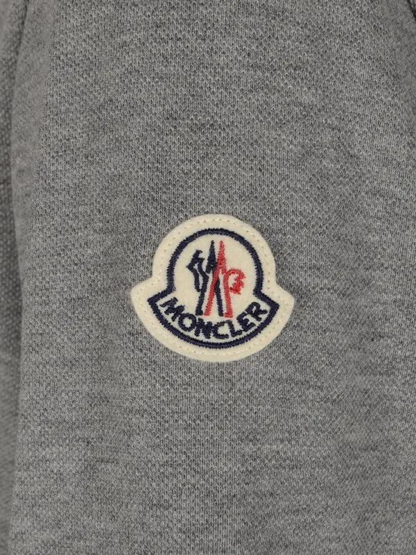 Moncler Logo-embroidered Piquet Polo Shirt