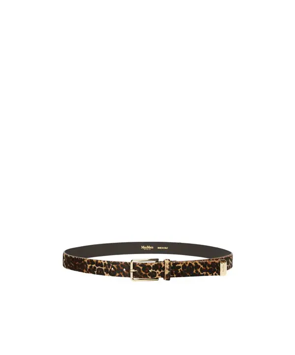 Max Mara Leopard Print Belt