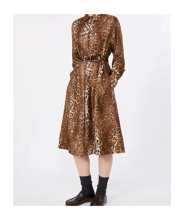 Max Mara Leopard Print Belt