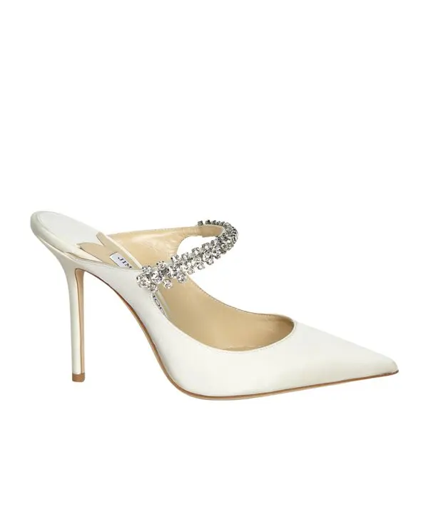 JIMMY CHOO Crystal-embellished Pointed-toe Pumps