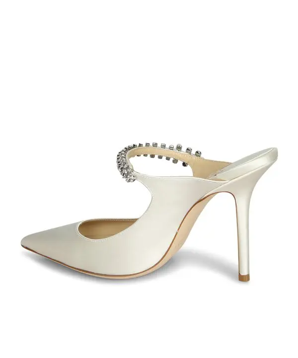 JIMMY CHOO Crystal-embellished Pointed-toe Pumps