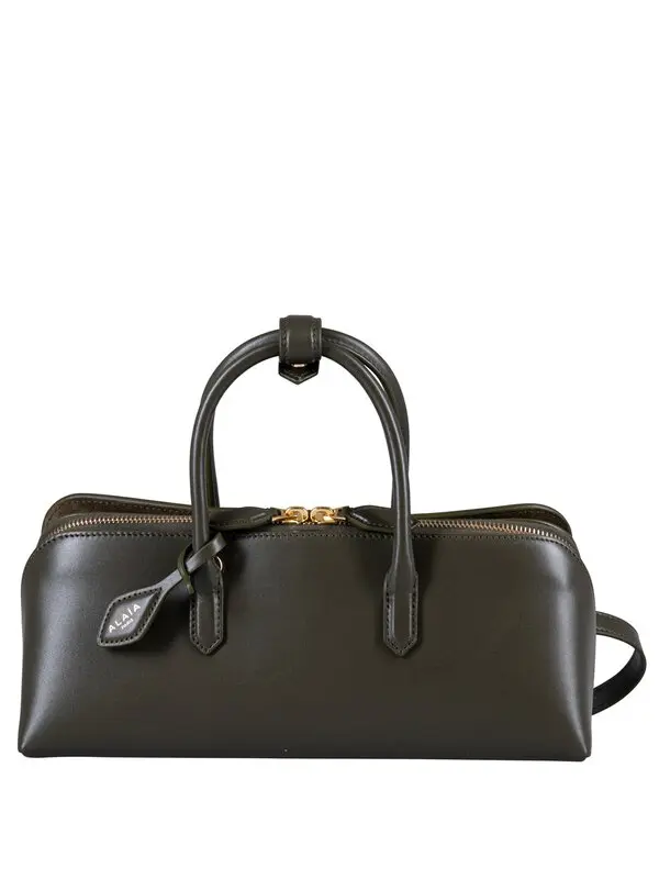 Alaïa Delta Small Bag In Box Calfskin - Green