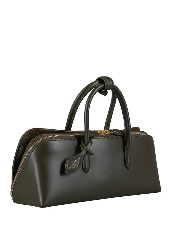 Alaïa Delta Top Handle Bag In Box Calfskin - Green