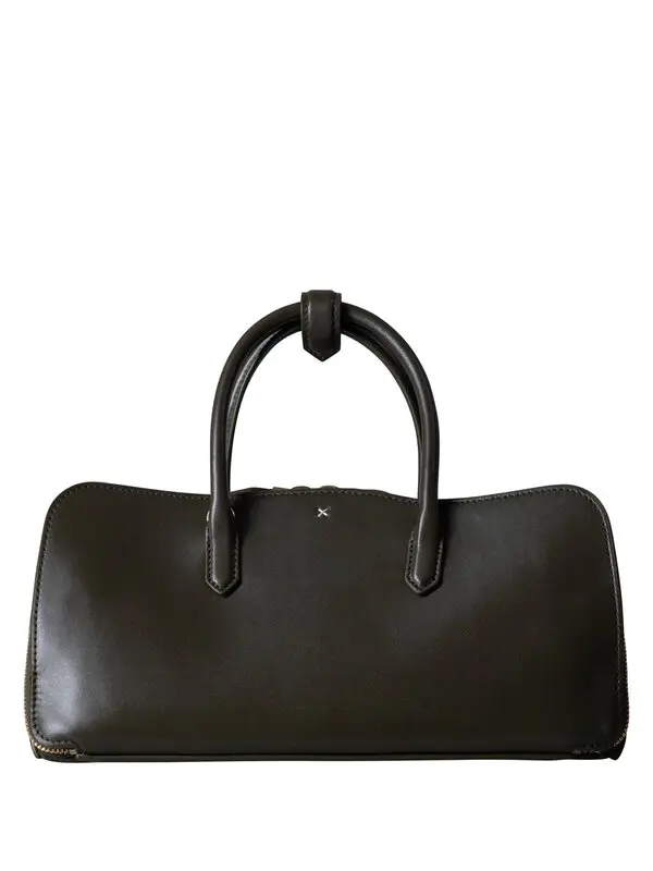 Alaïa Delta Top Handle Bag In Box Calfskin - Green
