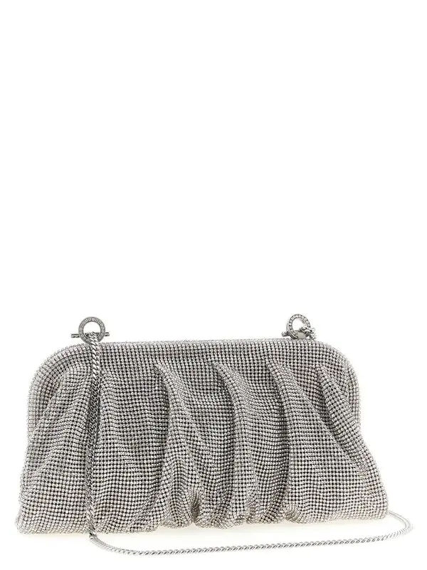 Benedetta Bruzziches Venus La Grande Crystal Mesh Clutch