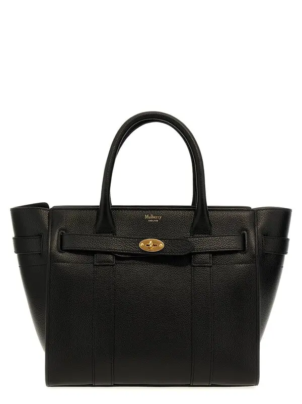 Mulberry Small Zipped Bayswater Tote Bag - Black