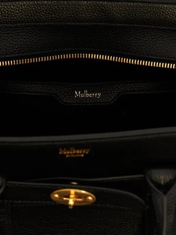 Mulberry Small Zipped Bayswater Tote Bag - Black