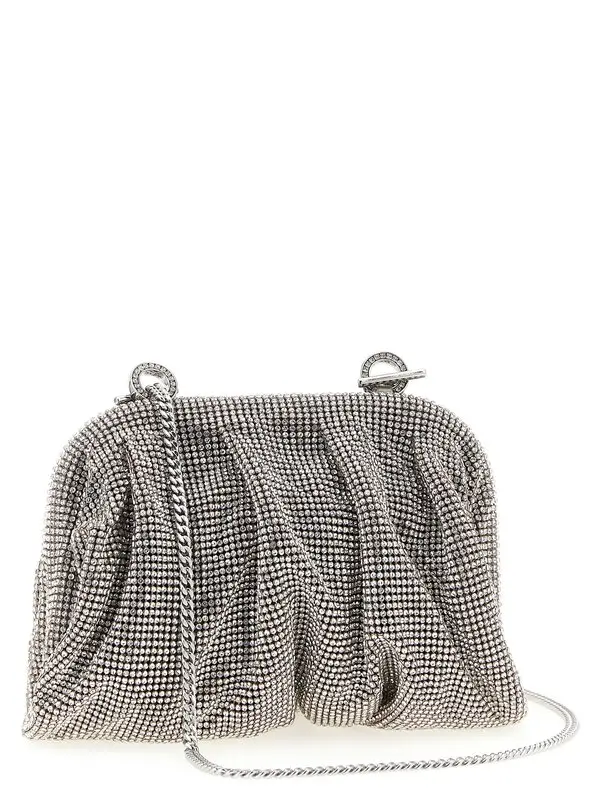 Benedetta Bruzziches Venus La Petite Crystal Mesh Clutch