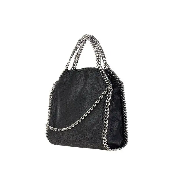 Stella McCartney Mini Falabella Bag With Chain Edges - Black