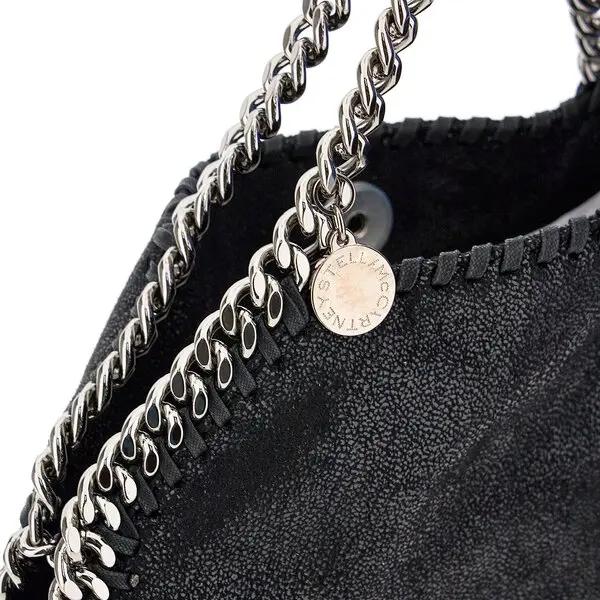 Stella McCartney Mini Falabella Bag With Chain Edges - Black