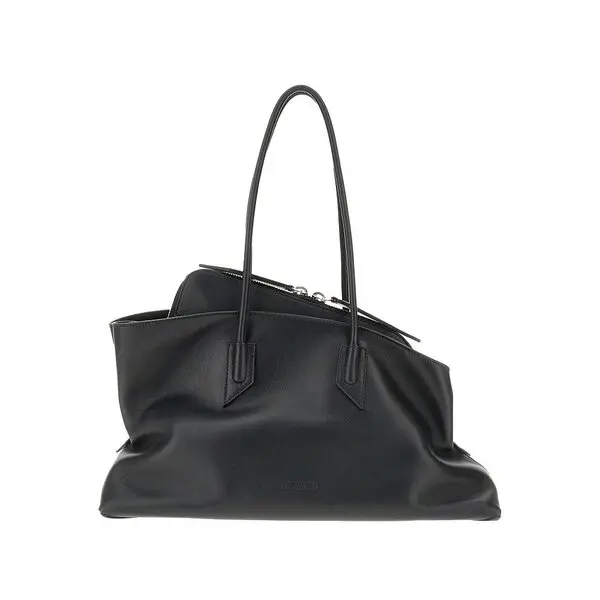 Attico La Passeggiata" Leather Medium Bag - Black