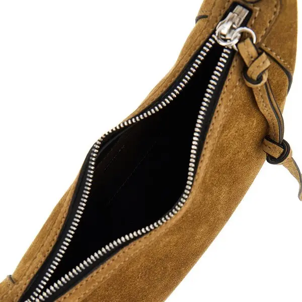Isabel Marant Étoile Suede Leather Oskan Moon Bag - Cream