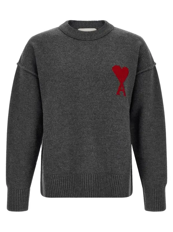 AMI Paris De Coeur Crewneck Sweater