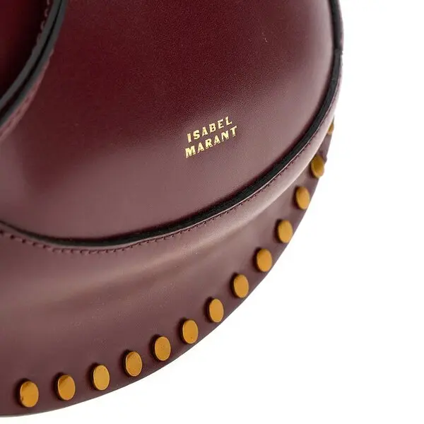 Isabel Marant Étoile Leather Oskan Moon Bag - Red