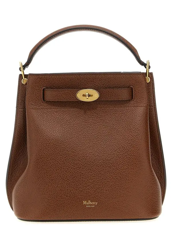 Mulberry Islington Bucket Bag In Hammered Leather - Brown