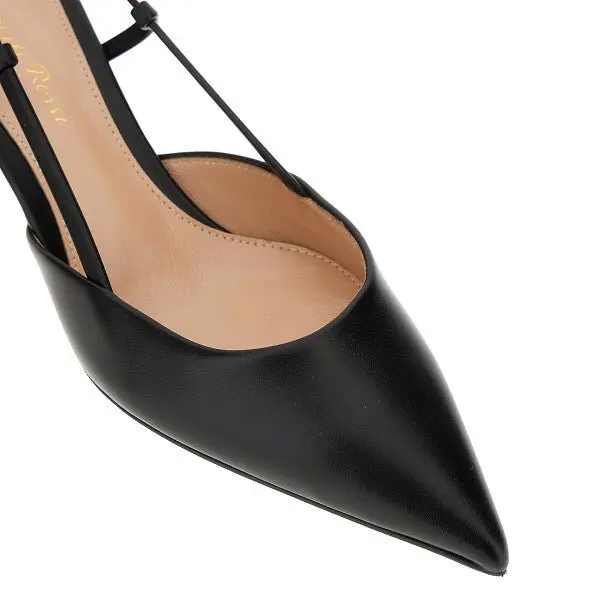 GIANVITO ROSSI Slingback Pumps With Ribbon Buckle