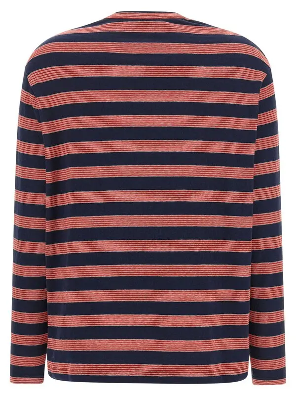 JIL SANDER Striped Long Sleeve Crewneck T-shirt