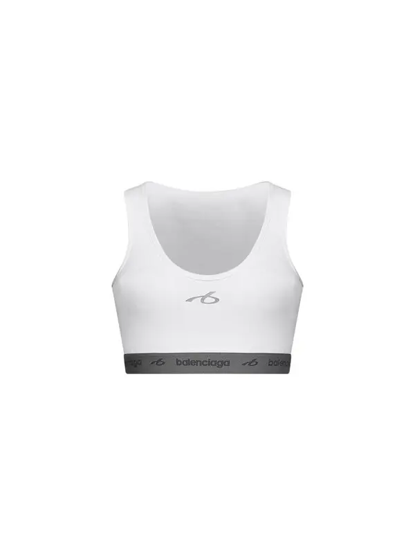 Balenciaga White Techwear Bra Tank Top - Multicolor