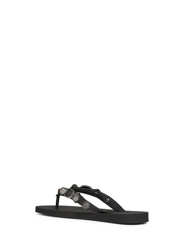 Balenciaga Recycled Rubber Cagole Thong Sandals