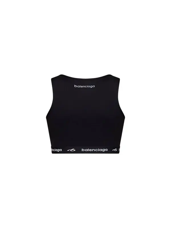 Balenciaga Black Techwear Bra Tank Top