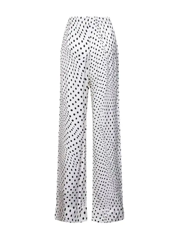 Stella McCartney Polka Dot Viscose Wide-leg Trousers - Multicolor