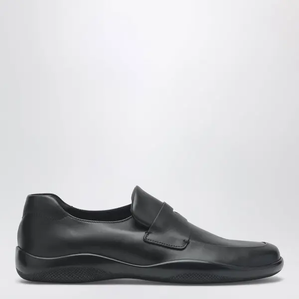 Prada Leather Loafers - Black