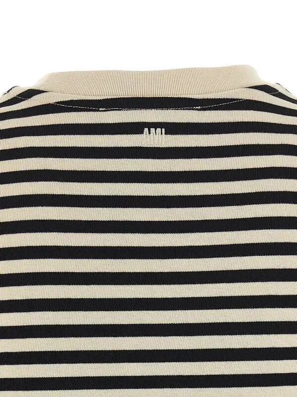 AMI Paris De Coeur" Marinière Long Sleeve T-shirt