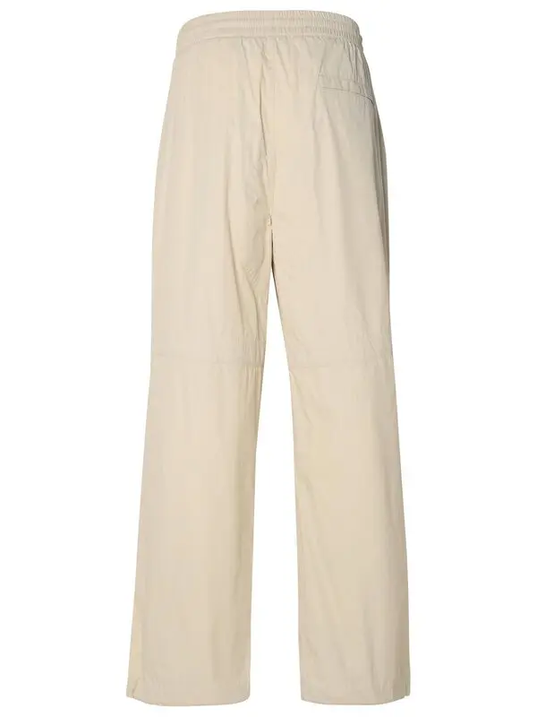 Burberry Beige Cotton Blend Trousers