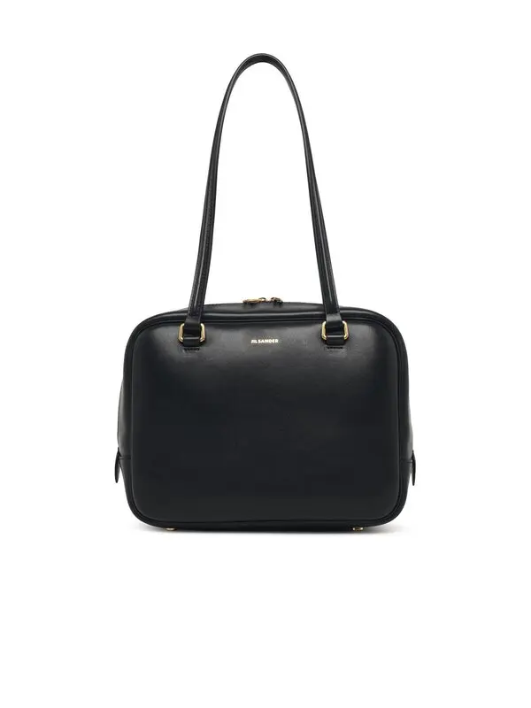 JIL SANDER Medium 'vision' Leather Bag - Black
