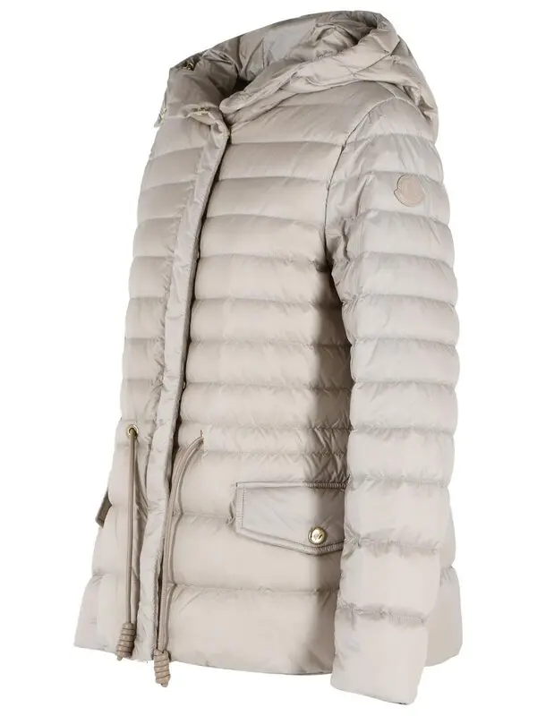 Moncler Raies' Light Beige Polyamide Down Jacket