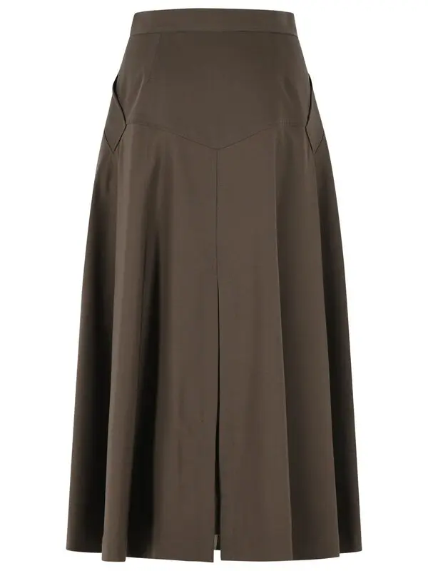 Burberry Wool Belted Skirt