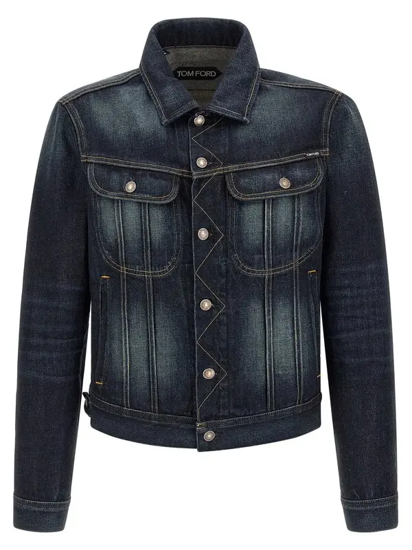 TOM FORD Selvedge Icon Denim Jacket - Blue