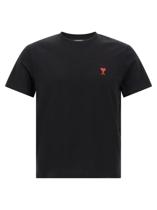 AMI Paris De Coeur T-shirt - Black