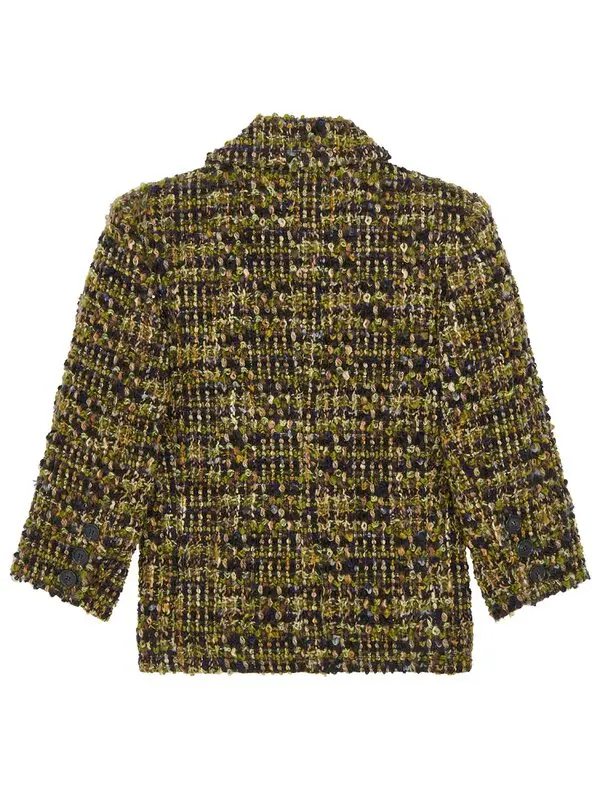 Saint Laurent Single-breasted Jacket In Tweed