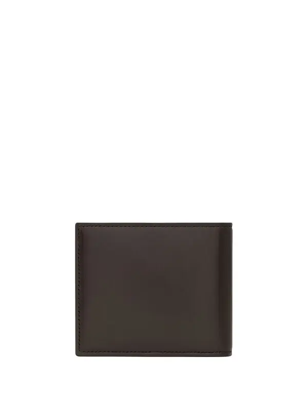 Saint Laurent East/west Wallet In Two-tone Smooth Leather