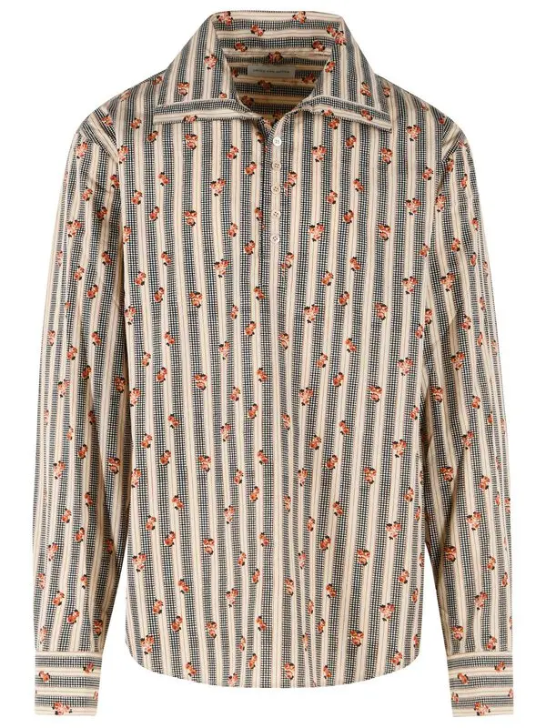 Dries Van Noten Cedon' Beige Cotton Shirt - Cream