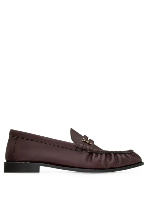 Saint Laurent Le Loafer Supple In Smooth Leather - Red