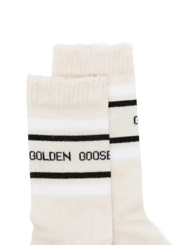 GOLDEN GOOSE Striped Cotton Socks