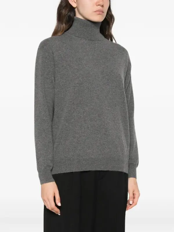 Brunello Cucinelli Cashmere Turtleneck Sweater With Monili Detail