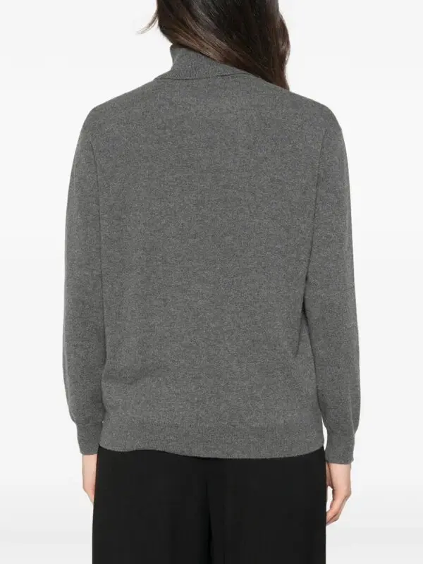 Brunello Cucinelli Cashmere Turtleneck Sweater With Monili Detail