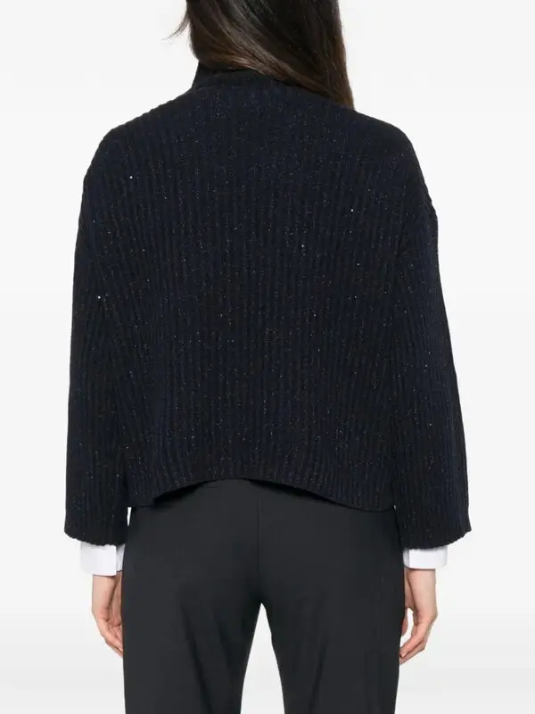 Brunello Cucinelli Sequin-embellished Ribbed Cashmere Turtleneck