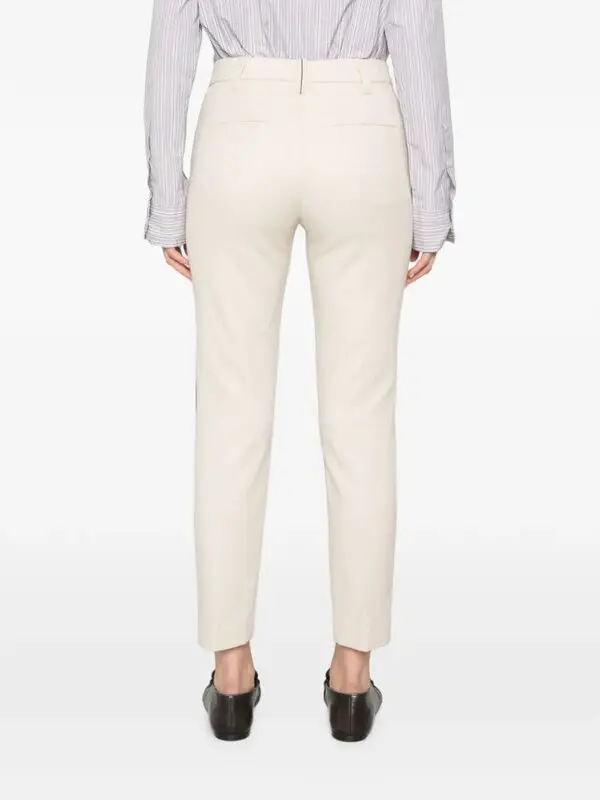 Brunello Cucinelli Tapered Leg Cotton Trousers
