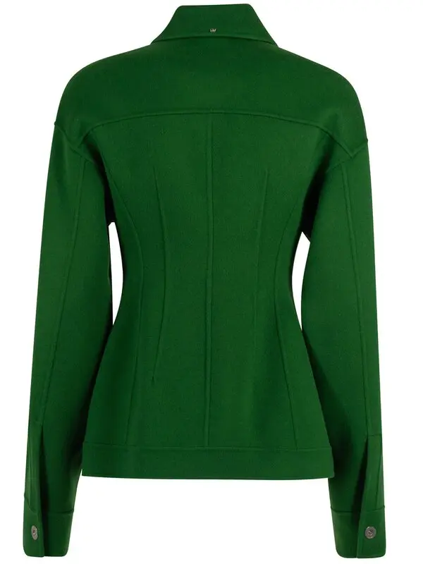 Sportmax Shaped Jacket In Pure Wool
