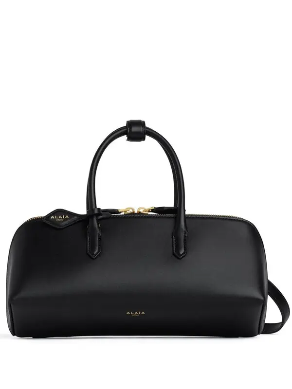 Alaïa Delta Small Bag In Calfskin - Black