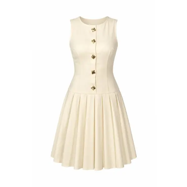GIRL IN MIND Penelope Tailored Pleated Mini Dress