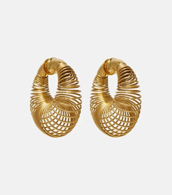 Alaïa Spiral Hoop Earrings - Gold