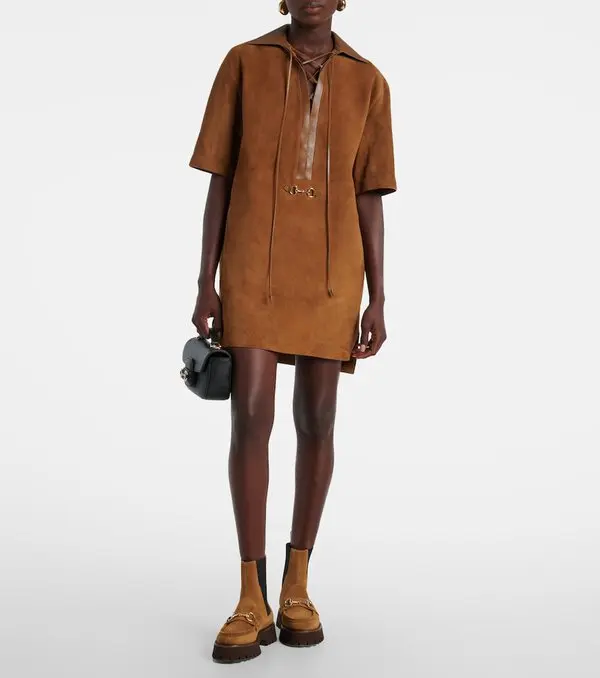 Gucci Sylke Suede Chelsea Boots