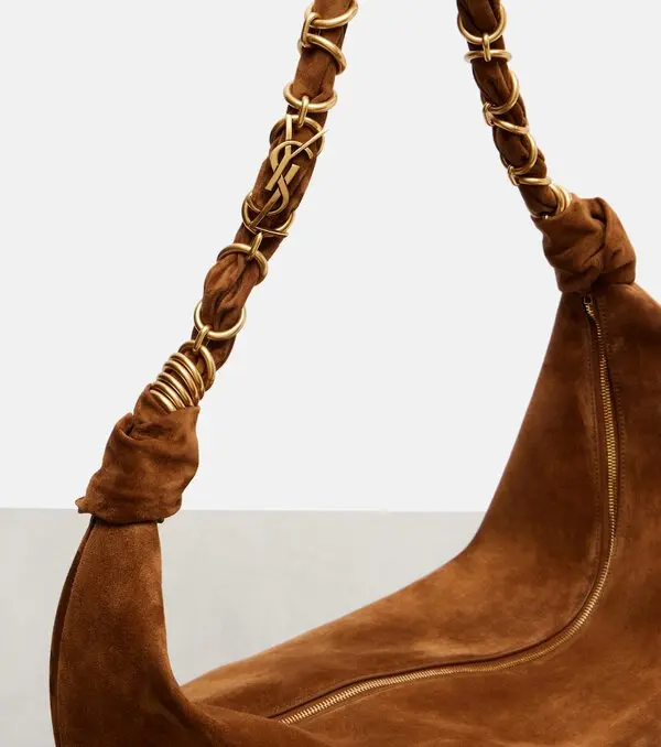 Saint Laurent Amalia Suede Shoulder Bag