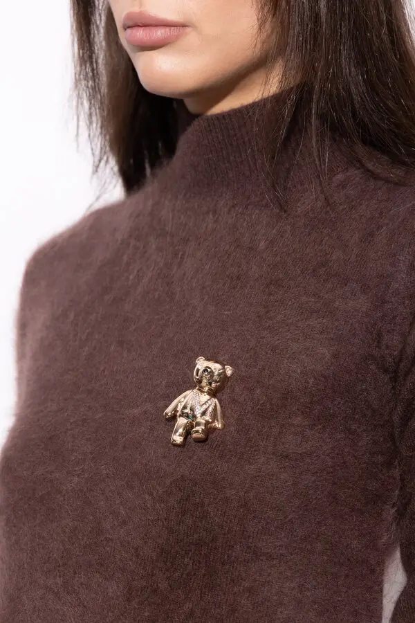 Max Mara Bear-shaped Brooch